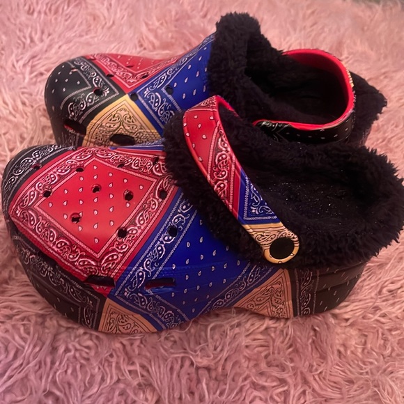 Shoes | Bandana Pattern Platform Clogs Sz 9 | Poshmark